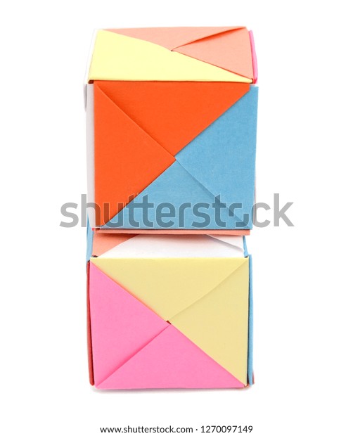 Two Stacking Origami Cubes Stock Photo 1270097149 | Shutterstock