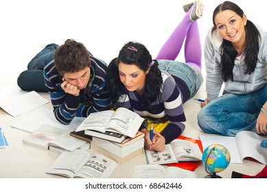 Two Students Reading Book While Their Stock Photo 68642446 | Shutterstock