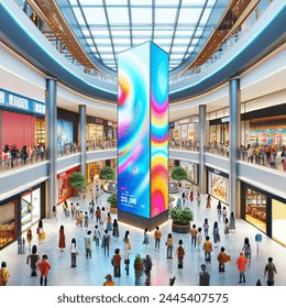 Indoor Photo Led Screens Shopping Malls AI-generated image 2557448137 ...