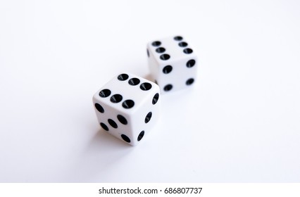 Two White Dice Stock Photo 686807737 | Shutterstock
