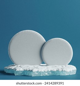 Two White Flat Round Objects Side AI-generated image 2414283515 ...