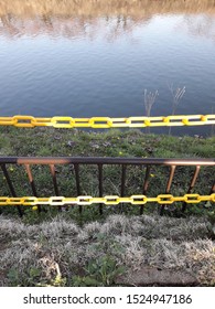 Two Yellow Chains Front View Background Stock Photo 1524947186 ...