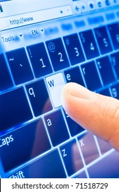 Typing On Touch Screen Virtual Keyboard Stock Photo 71518729 | Shutterstock