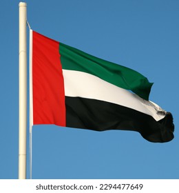 Uae Flying Embroidery Flag Badge Isolated AI-generated image 2517728035 ...