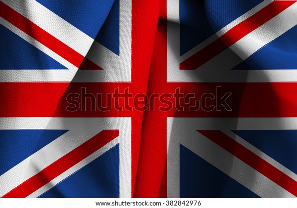 Uk Flag Texture Shadow Stock Photo (Edit Now) 382842976