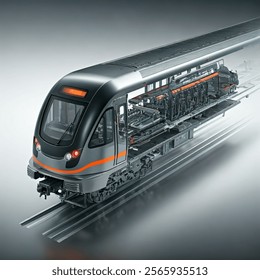Ultra Realistic Metro Train Exploded View AI-generated image 2565935455 ...