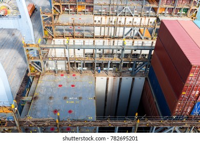 Under Deck Upper Deck Container Vessel Stock Photo (Edit Now) 782695201