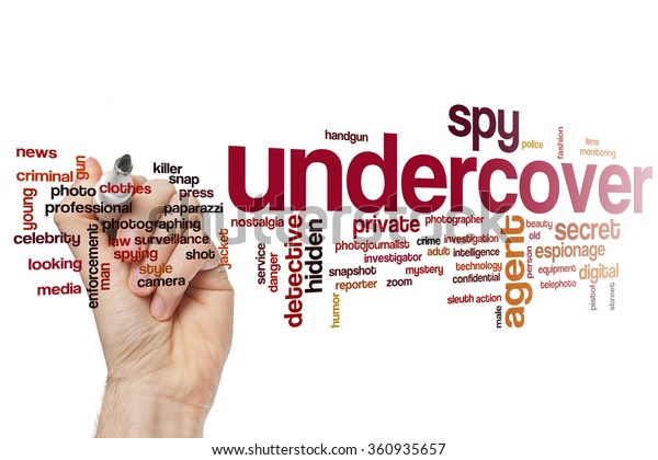 Undercover Word Cloud Stock Photo (Edit Now) 360935657
