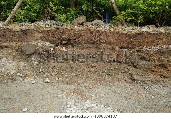 Underground Soil Layer Cross Section Earth Stock Photo (Edit Now ...