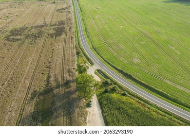 Undulating Terrain Covered Arable Fields Meadows Stock Photo 2063293190 ...
