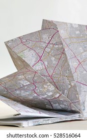 Unfolded Map Stock Photo 528516064 | Shutterstock
