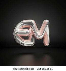 3d Realistic Rendering Morphing Letter E AI-generated image 2565168919 ...