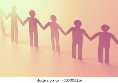 Unity Paper Human Team Work Symbol Stock Photo 1008058216 | Shutterstock