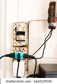 Unsafe Electrical Outlet Plugs Stock Photo 1663129534 | Shutterstock