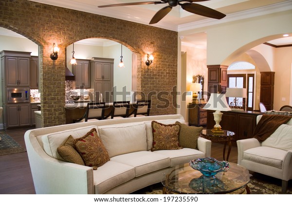Upper Class Executives Home Interior Furnished Stock Photo 197235590 ...