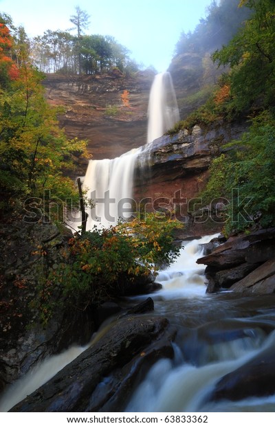 Upper Lower Kaaterskill Falls High Water Stock Photo (Edit Now) 63833362