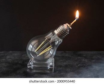 Upside Down Led Bulb Has Lit Stock Photo 2000955440 | Shutterstock