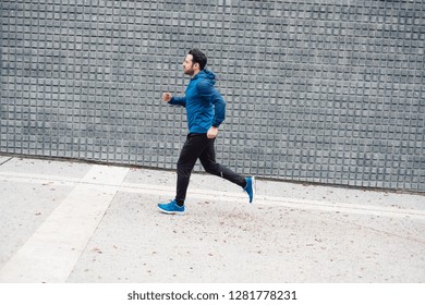 Urban Runner Doing Training Session Street Stock Photo 1281778231 ...