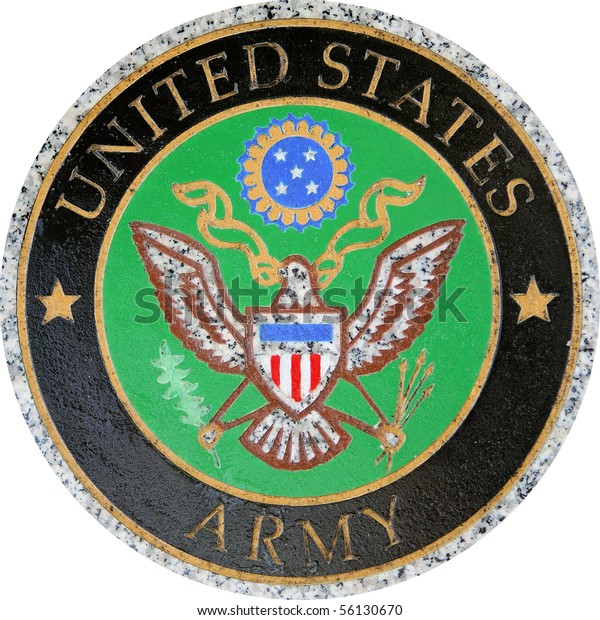 Us Army Symbol Version 2 Carved Stock Photo 56130670 | Shutterstock