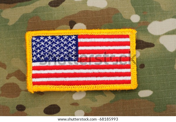 Us Flag Patch On Multicam Camo Stock Photo (Edit Now) 68185993