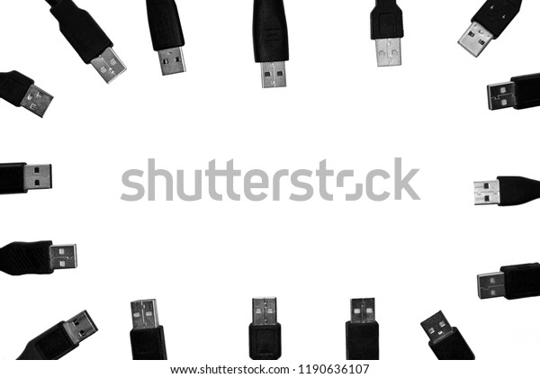 Usb Frames Form Frame Free Space Stock Photo 1190636107 | Shutterstock