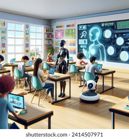 Using Artificial Intelligence Classroom Friendly Inviting AI-generated ...