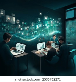 Using Big Data Social Networks Imagine AI-generated image 2538578171 ...