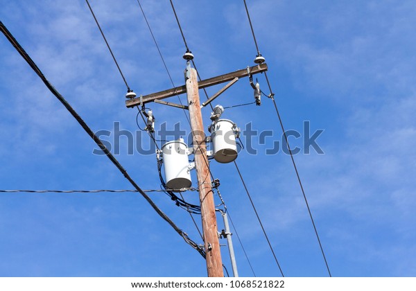 Utility Pole Distribution Transformer Stock Photo (Edit Now) 1068521822