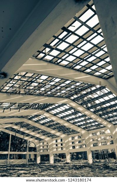 Vacant Space Multifunction Hall Left Empty Stock Photo 1243180174 ...