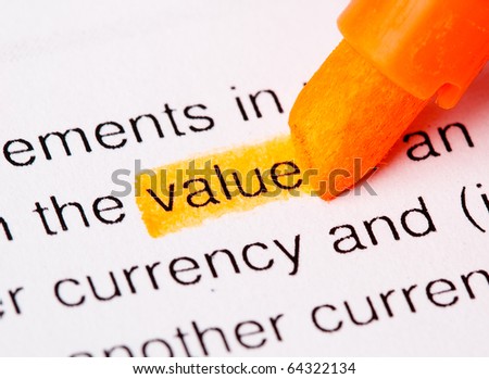 Value Word Stock Photo (Edit Now) 64322134 - Shutterstock