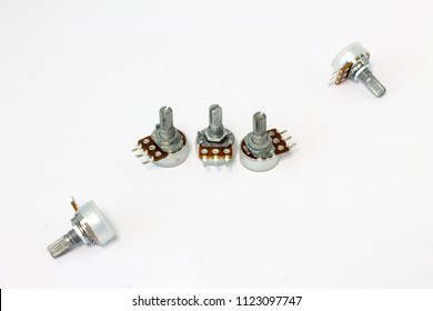 Variable Resistor Isolated On White Background Stock Photo 1123097747 ...