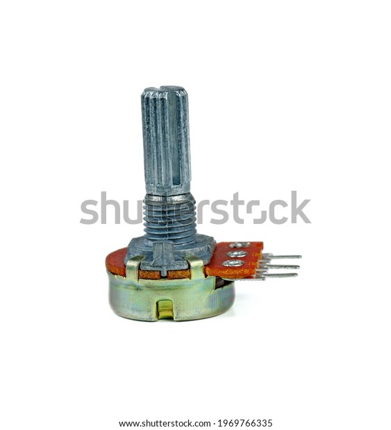 Variable Resistor Isolated On White Background Stock Photo 1969766335 ...