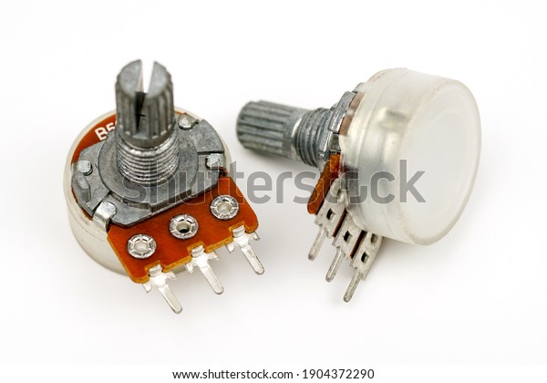 Variable Resistor On White Background Stock Photo (Edit Now) 1904372290