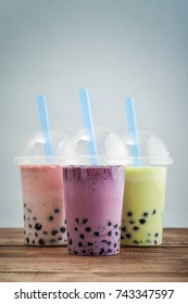 Various Bubble Tea Plastic Cups Drink Stock Photo (Edit Now) 743347597