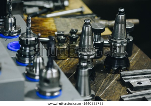 Various Cnc Machine Head Grinder Parts Stock Photo 1660535785 ...
