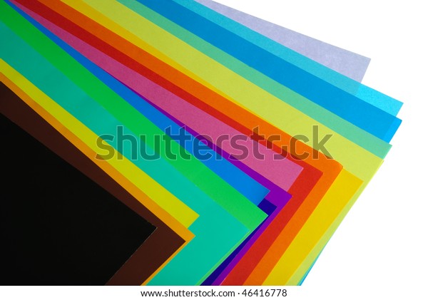 Various Color Paper Stack Like Rainbow Stock Photo 46416778 | Shutterstock