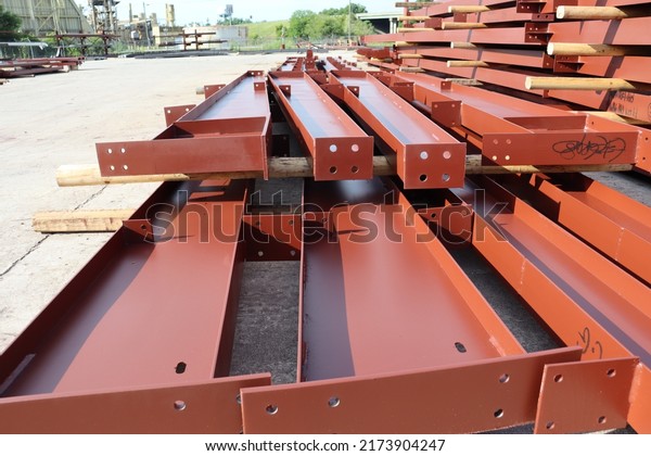Various Components Such Columns Rafters Purlins库存照片2173904247 ...