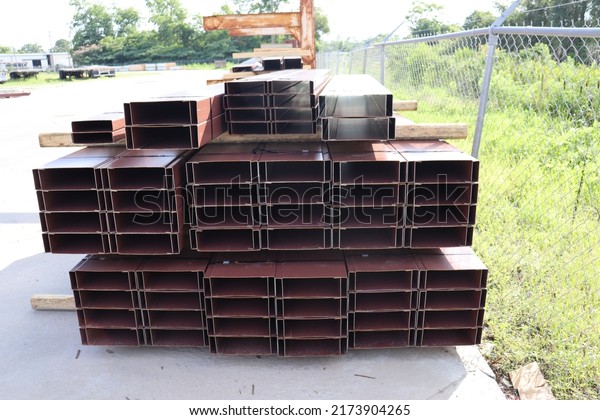 Various Components Such Columns Rafters Purlins ภาพสต็อก 2173904265 ...