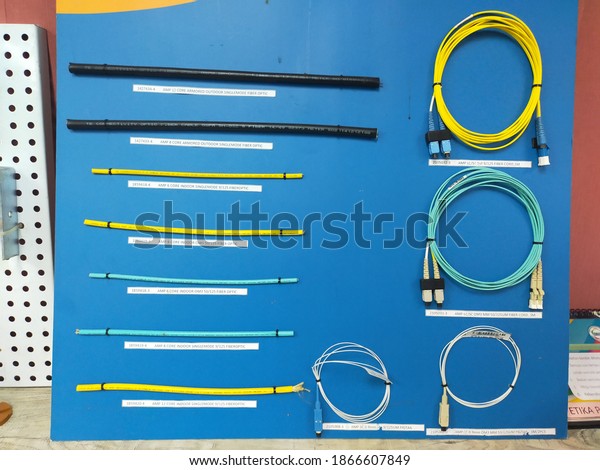 Various Examples Models Sizes Optical Fiber Stock Photo 1866607849 ...