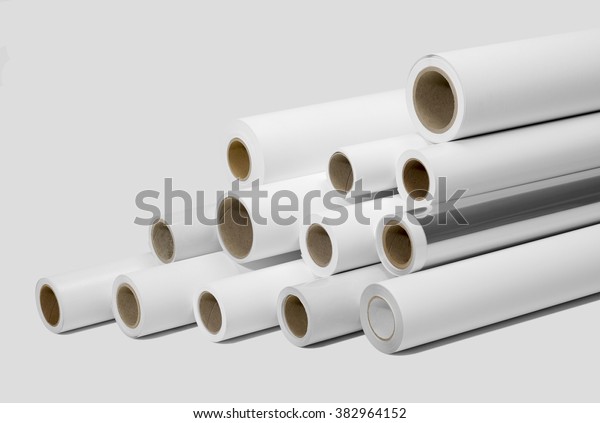 Various Print Media Rolls Wideformat Printers Stock Photo (Edit Now ...