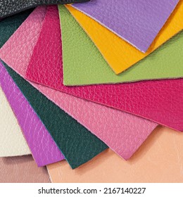 Various Samples Genuine Leather Samples Different Stock Photo ...