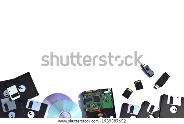 Various Types Storage Devices Stock Photo 1939587652 | Shutterstock