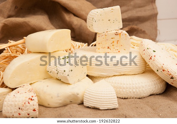 Various Types White Cheeses Stock Photo 192632822 | Shutterstock
