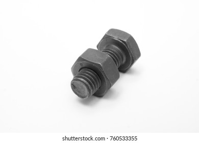 Various Views Bolt Nut Closeup Isolated Stock Photo 760533355 ...