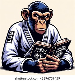 Vector Anime Badass Gorilla Bjj No AI-generated image 2422287989 ...