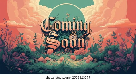 Vector Vignette Vector-style Image Coming Soon AI-generated image ...