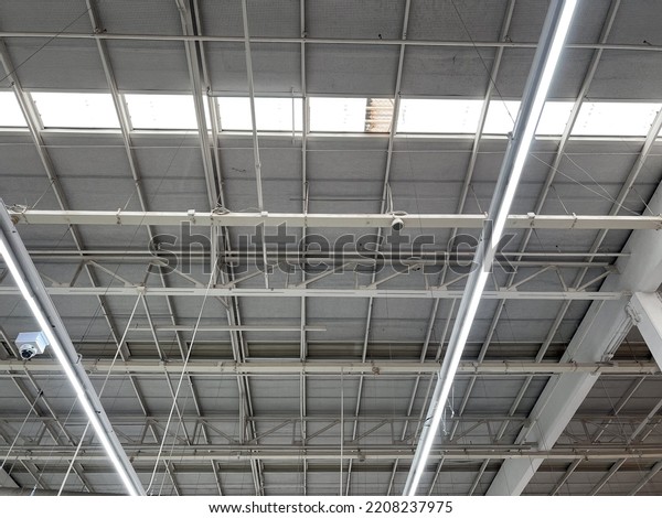 Ventilation Cooling Pipe Systems Under Ceiling Stock Photo 2208237975 ...