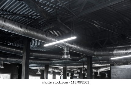 Ventilation System On Ceiling Large Buildings Stock Photo (Edit Now ...