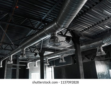 Ventilation System On Ceiling Large Buildings Stock Photo (Edit Now ...