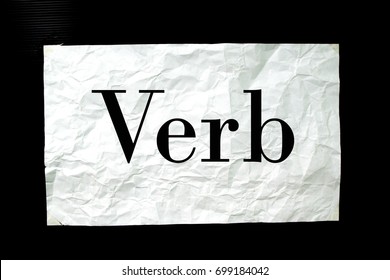 Verb On Paper Stock Photo 699184042 | Shutterstock